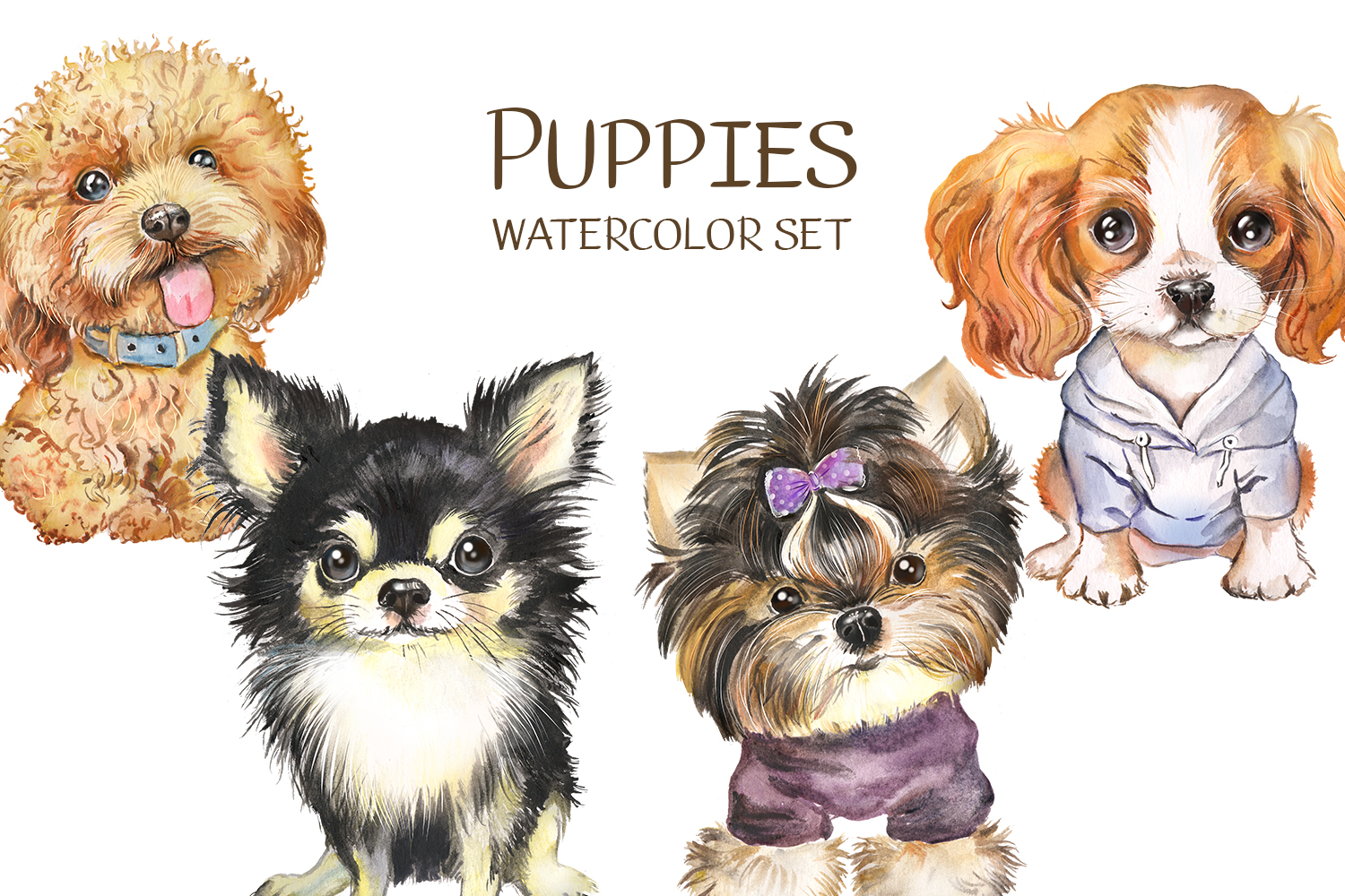 Dog Watercolor Clipart Png, Animal Png, Watercolor Animal Fi - Inspire ...