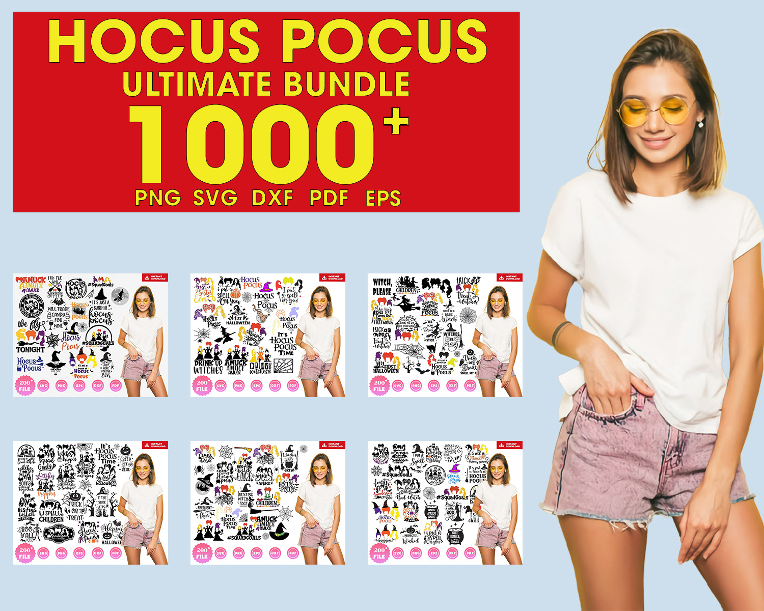 Halloween Bundle 1000 Files Hocus Pocus Svg,Hocus Pocus,Hocu | Inspire ...