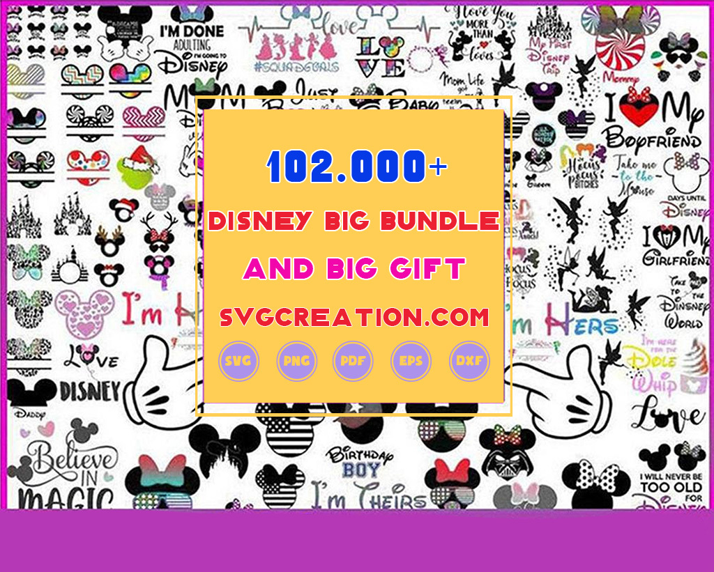 102000 Disney designs, Fun Disney bundle, Disney svg bundle, | Inspire ...