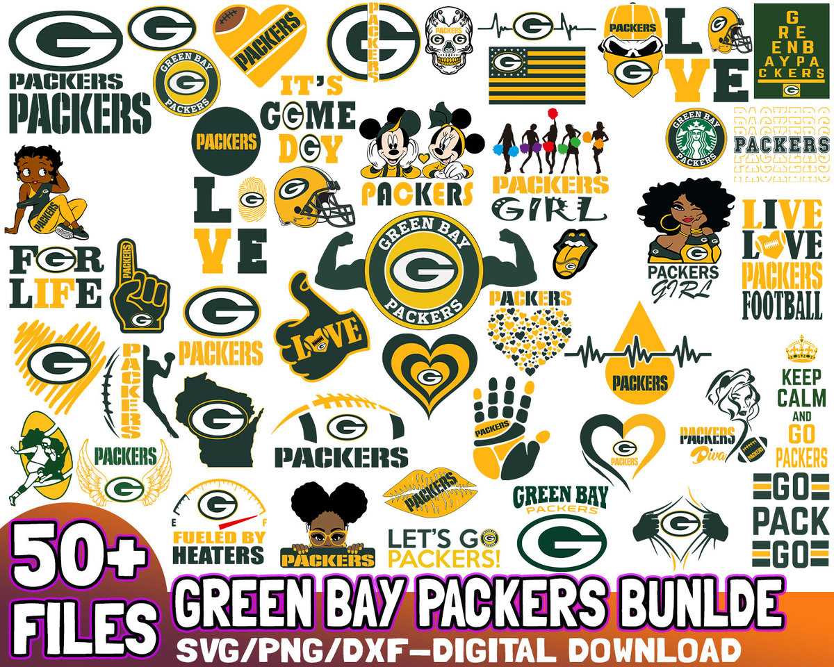 Bundle Green Bay Packers Svg, Football Team Svg File | Inspire Uplift
