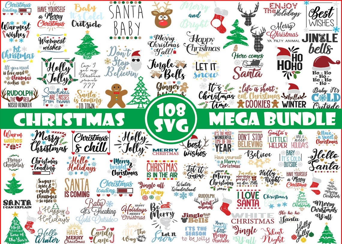 Winter Svg Bundle, Christmas Svg, Winter Svg, Santa Svg, Chr | Inspire ...