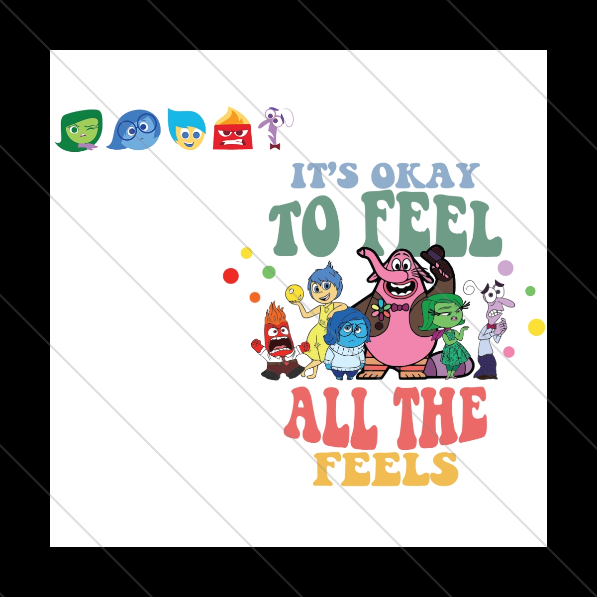 Disney Inside Out It's Okay To Feel All The Feels Shirt, Men - Inspire ...