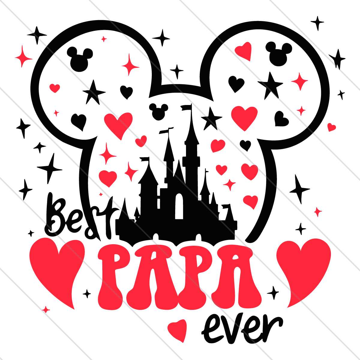 Best Papa Ever Svg, Father's Day Svg, Mouse Head Svg, Mouse - Inspire ...