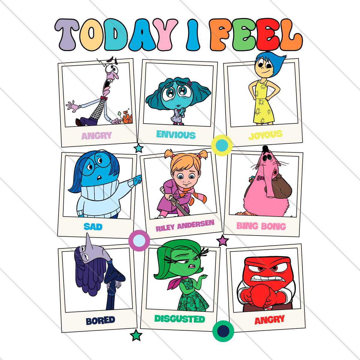 Cartoon Emotions Svg | Inspire Uplift