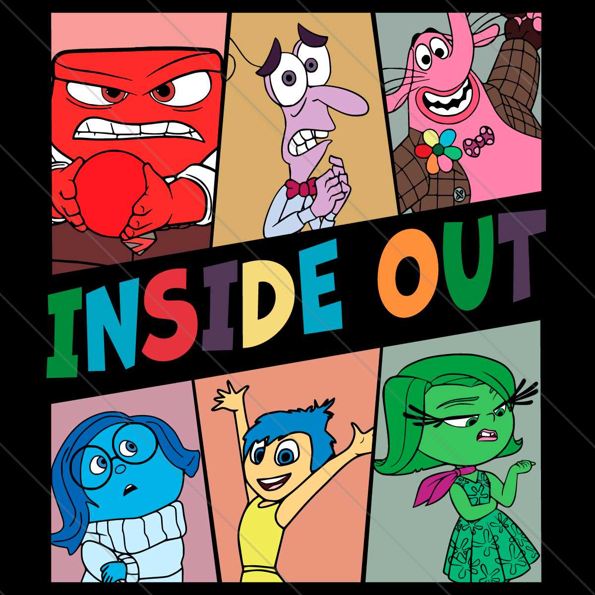 Inside Out Characters Svg | Inspire Uplift