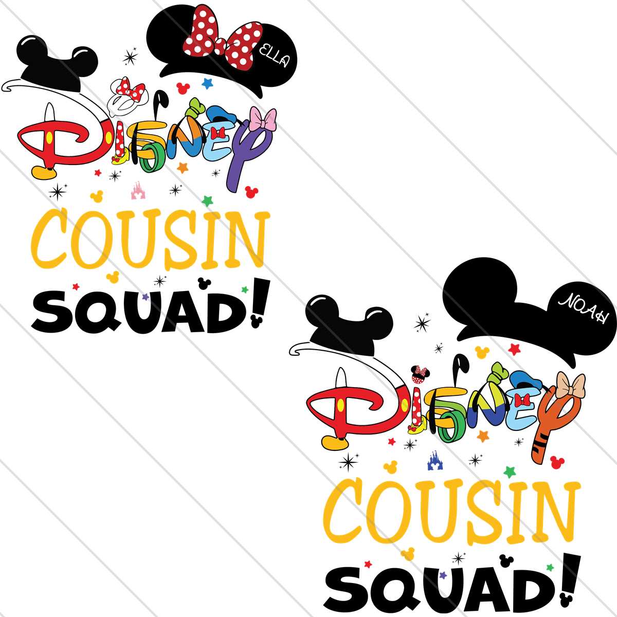 Cousin Crew 2024 SVG, Mouse Cousin Kids Shirt Svg, Family Tr | Inspire ...