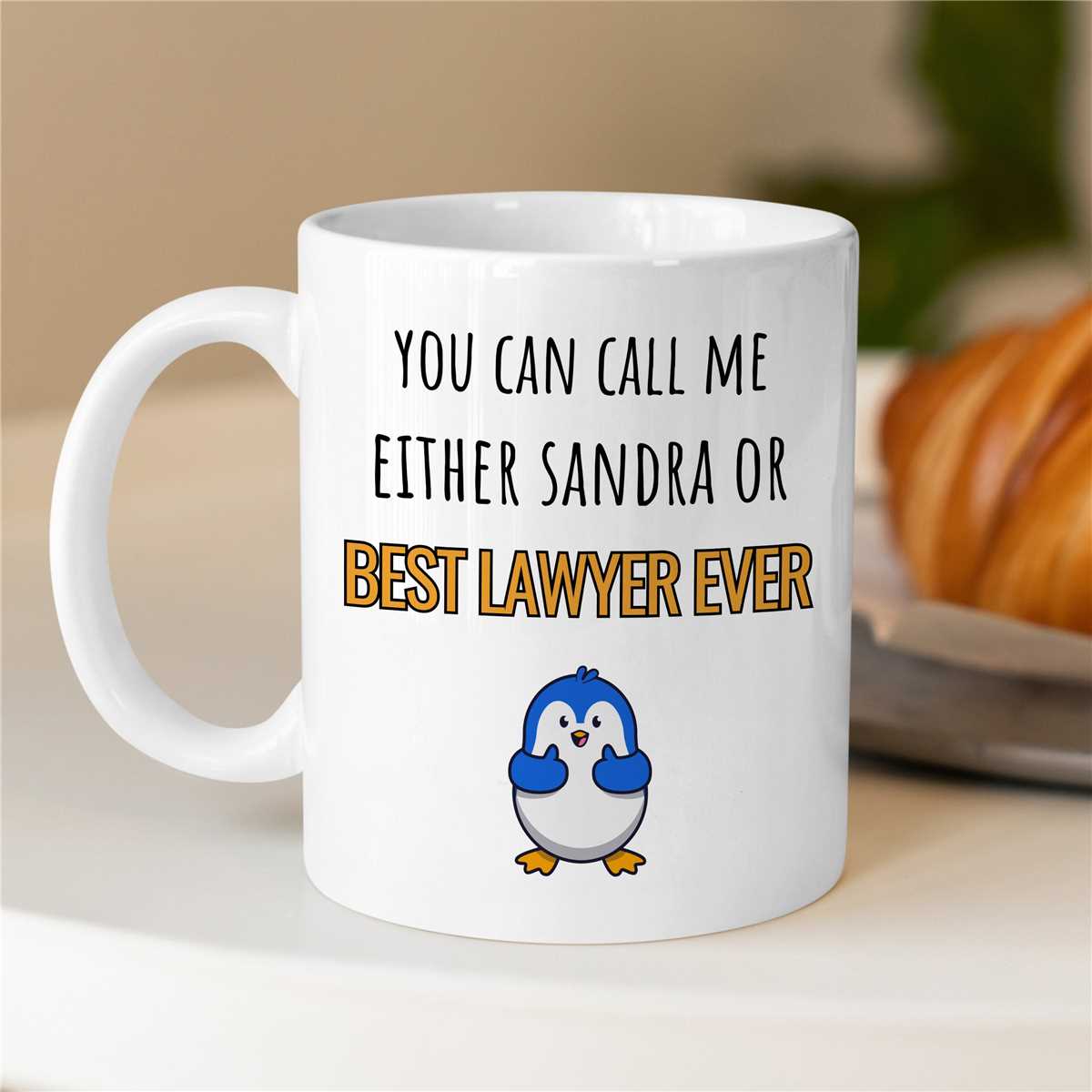 Custom 'Best Lawyer Ever' Mug, Penguin, Personalized Gift fo | Inspire ...