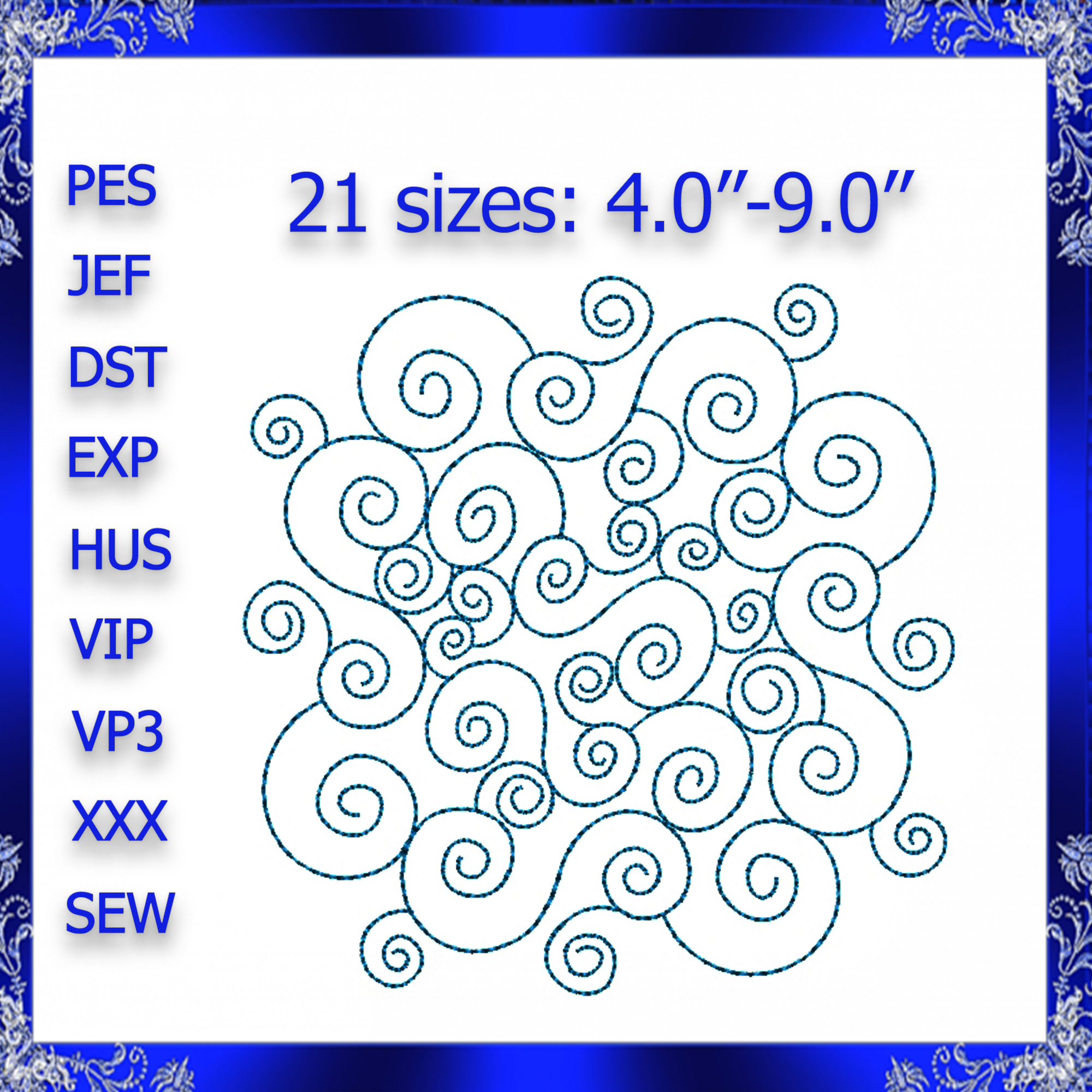Quilting Swirls Embroidery Design quilting swirls quilting b | Inspire ...
