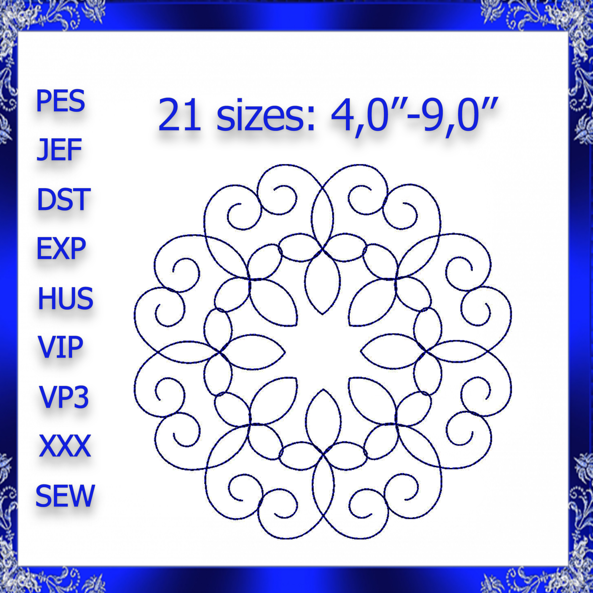 Quilting Swirls machine Embroidery Design quilting swirls qu | Inspire ...