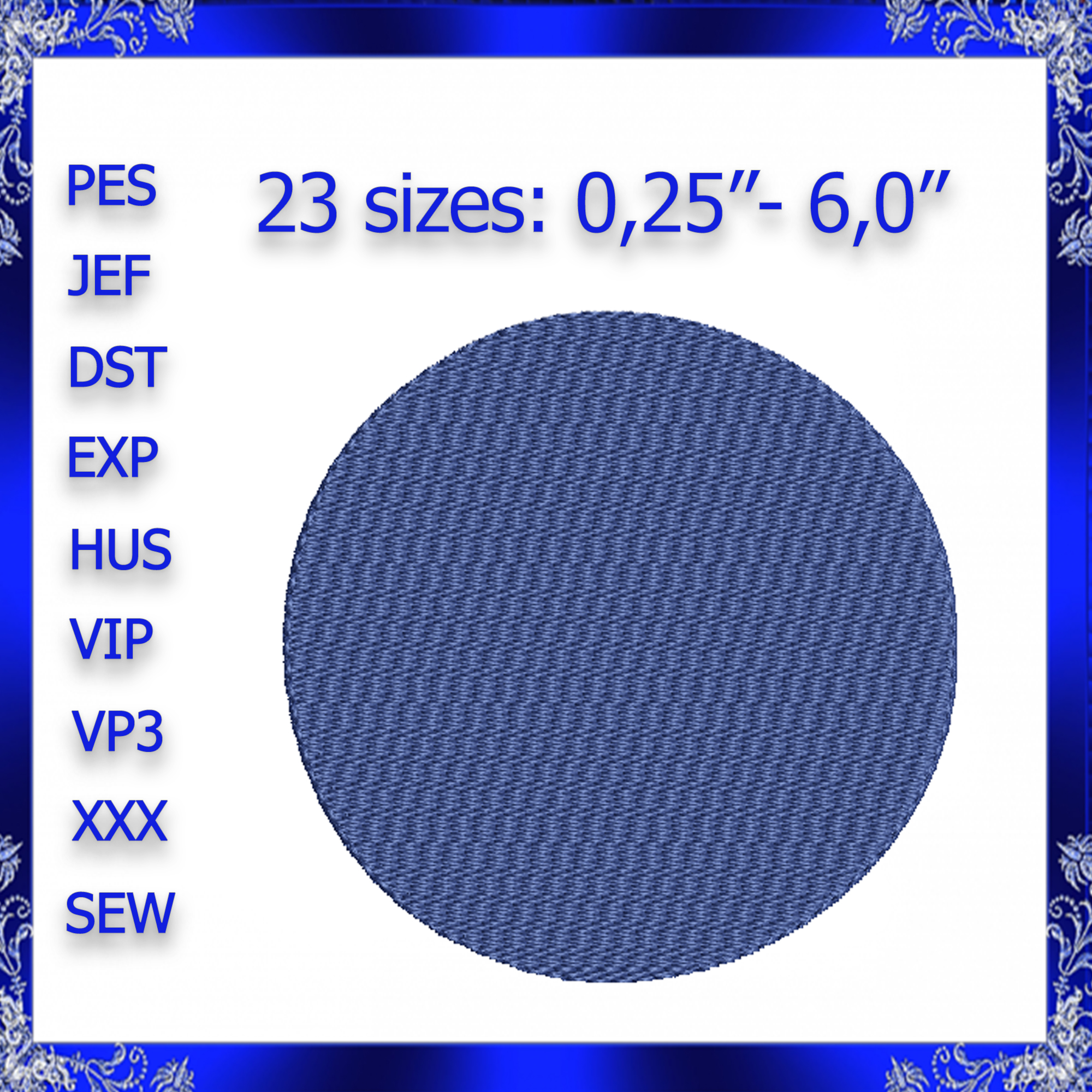 Tiny CIRCLE machine Embroidery Design Circle Shield Embroide | Inspire ...