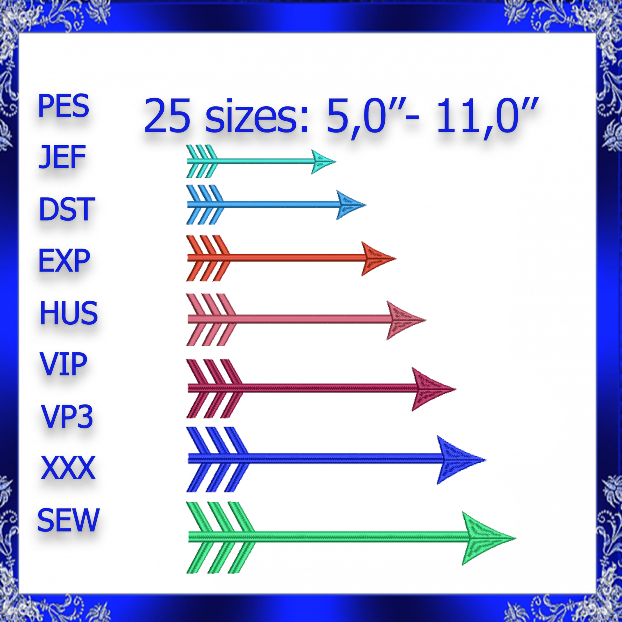 Arrow machine Embroidery Design Machine Embroidery Design Bi | Inspire ...