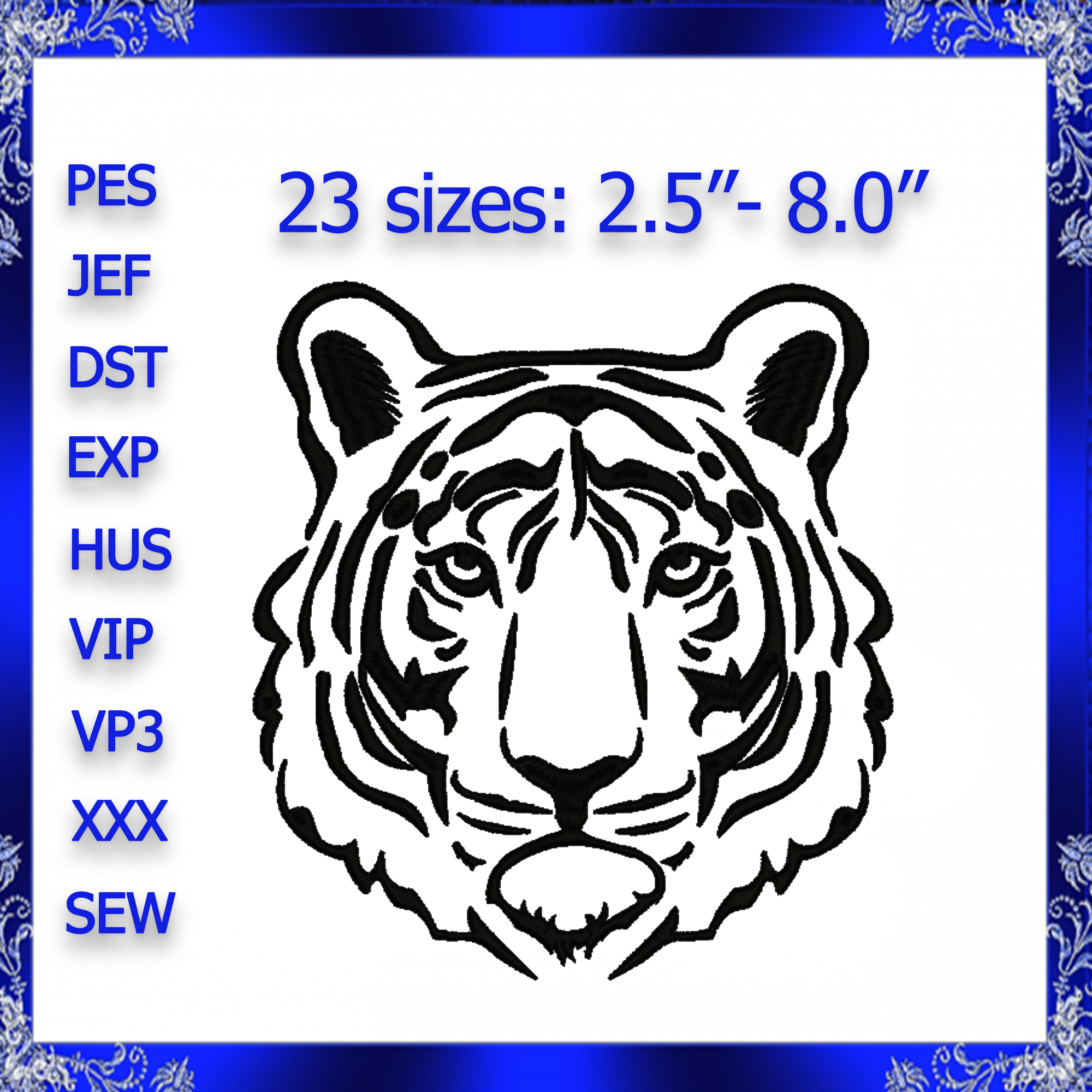 Tiger Embroidery design Tigers Machine Embroidery Design tig | Inspire ...
