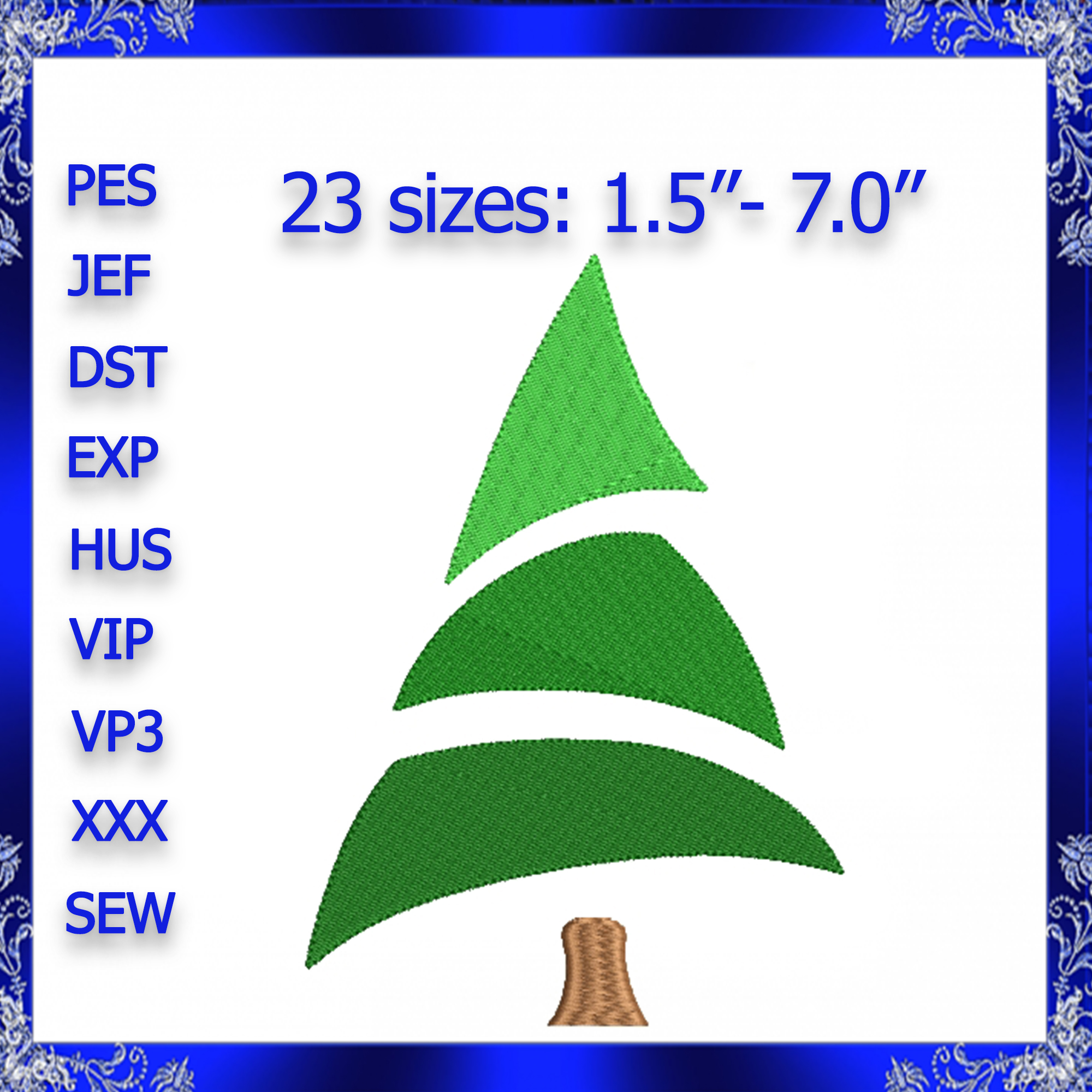 Christmas Tree embroidery design Merry Christmas machine emb | Inspire ...