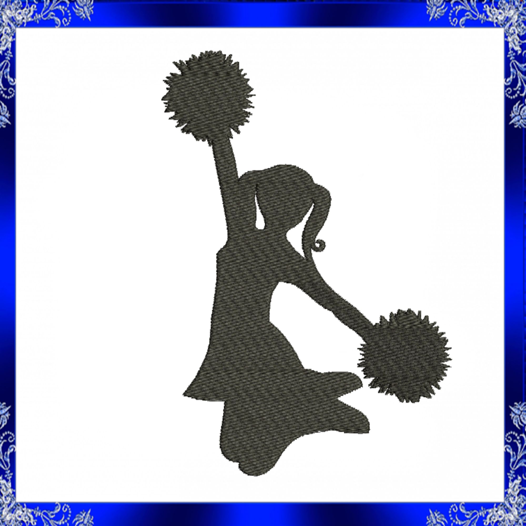 Cheerleader Embroidery Design Cheer Girls Embroidery dance j | Inspire ...