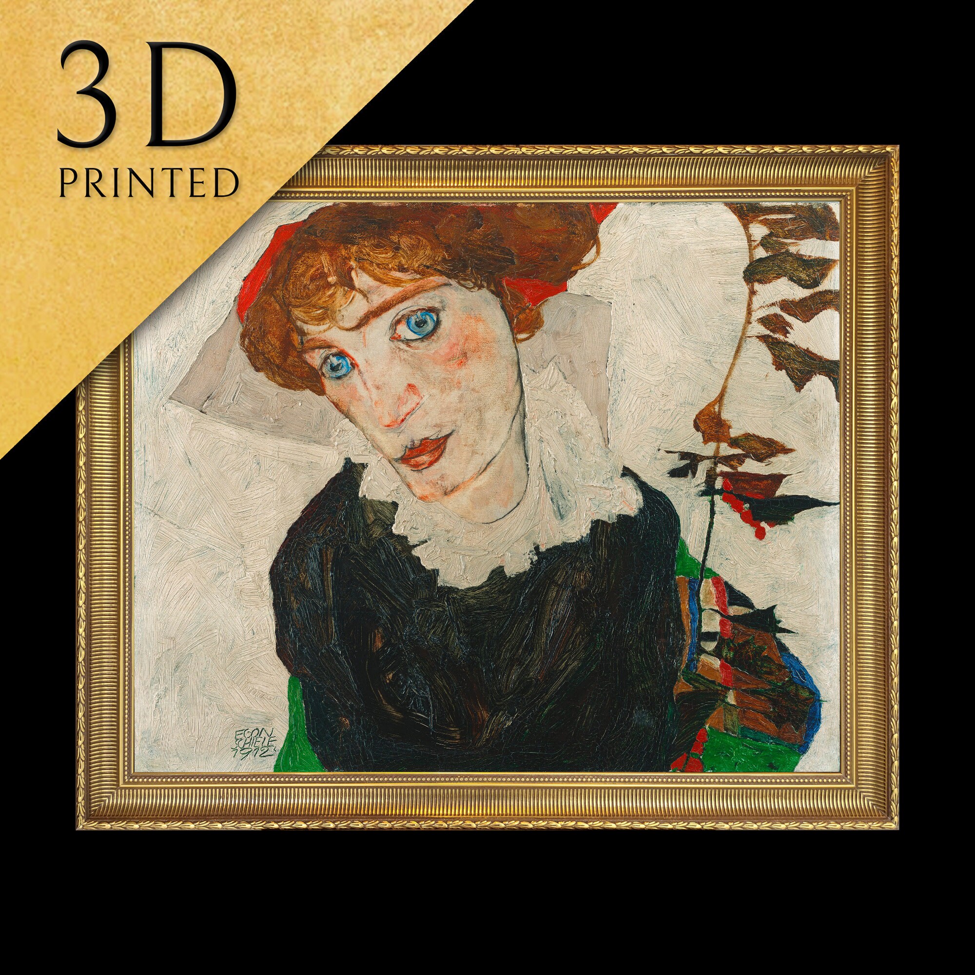 Portrait of Wally Neuzil by Egon Schiele, 3d Printed with t | Inspire ...