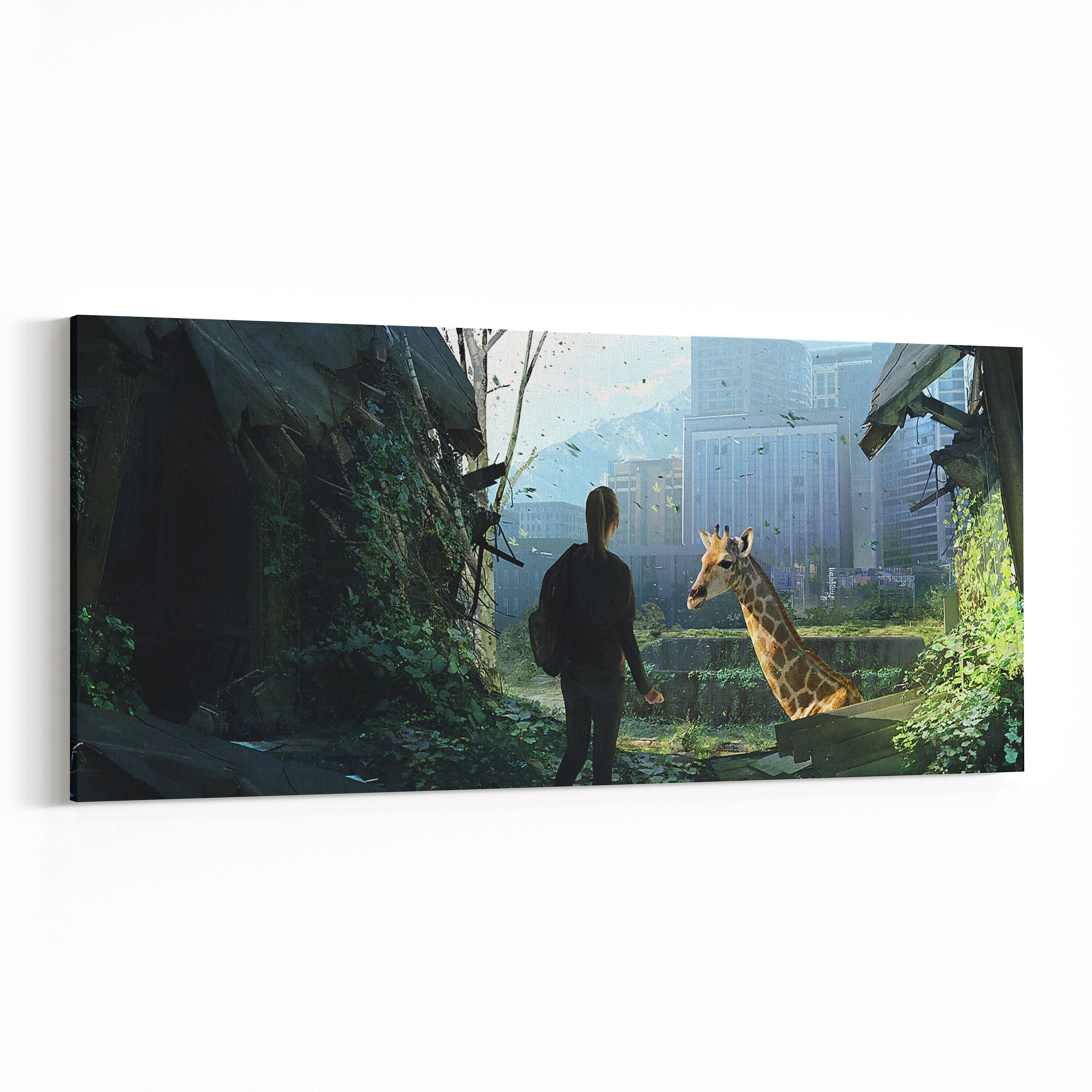 Last of Us Part 2, Ellie See a Giraffe, Ellie, Joel, Canvas | Inspire ...