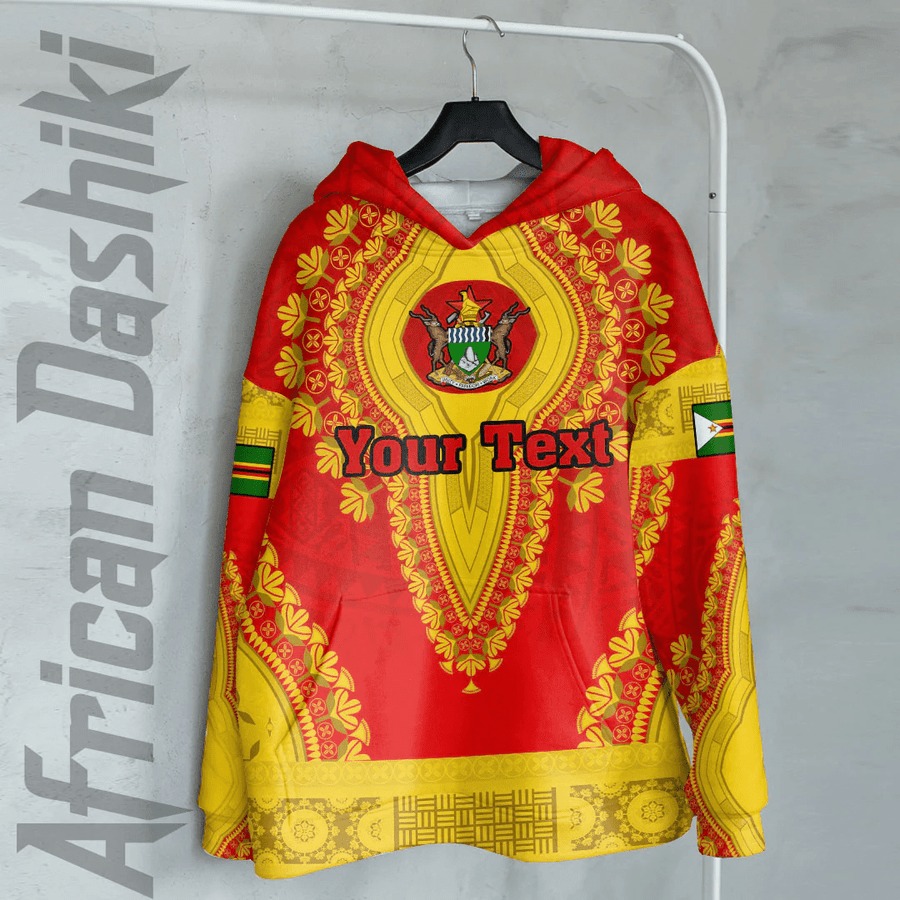 Zimbabwe - Red Version Hoodie Vintage African Dashiki, Afric | Inspire ...
