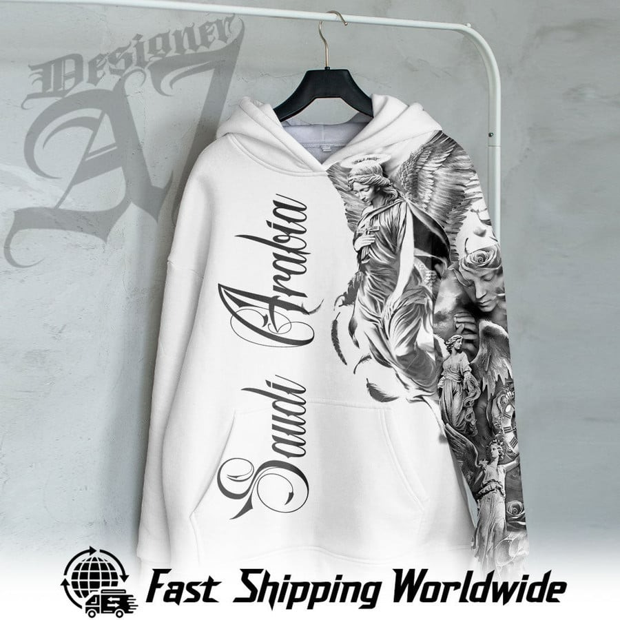 Saudi Arabia Hoodie Angel of the Lord - Famous Body Tattoo S | Inspire ...