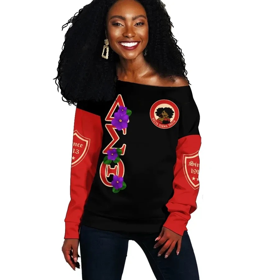 Delta Sigma Theta Violet Offshoulder, African Women Off Shou | Inspire ...