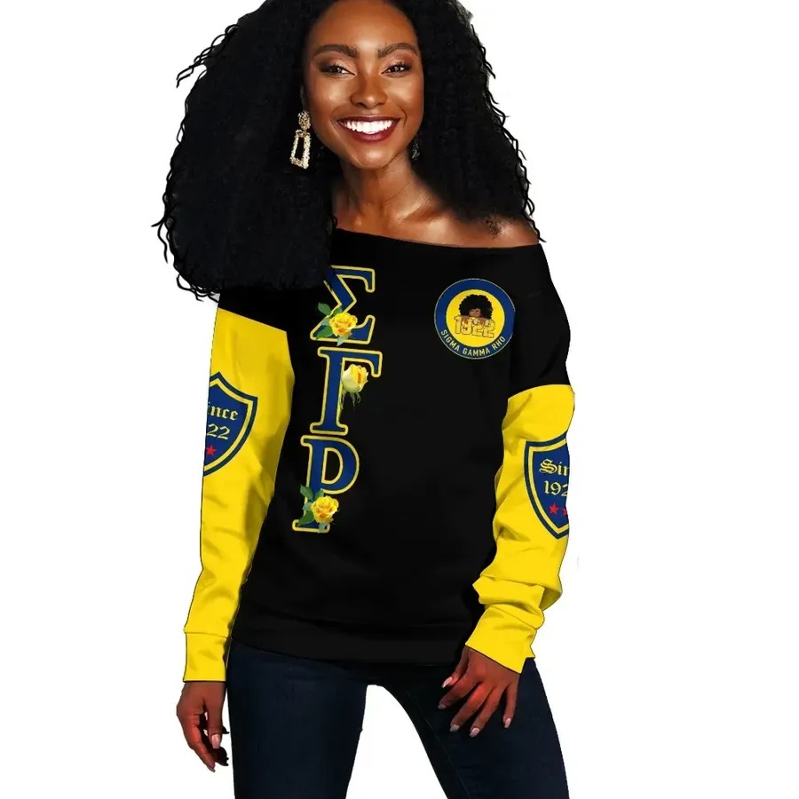 Sigma Gamma Rho Yellow Rose Offshoulder, African Women Off S | Inspire ...