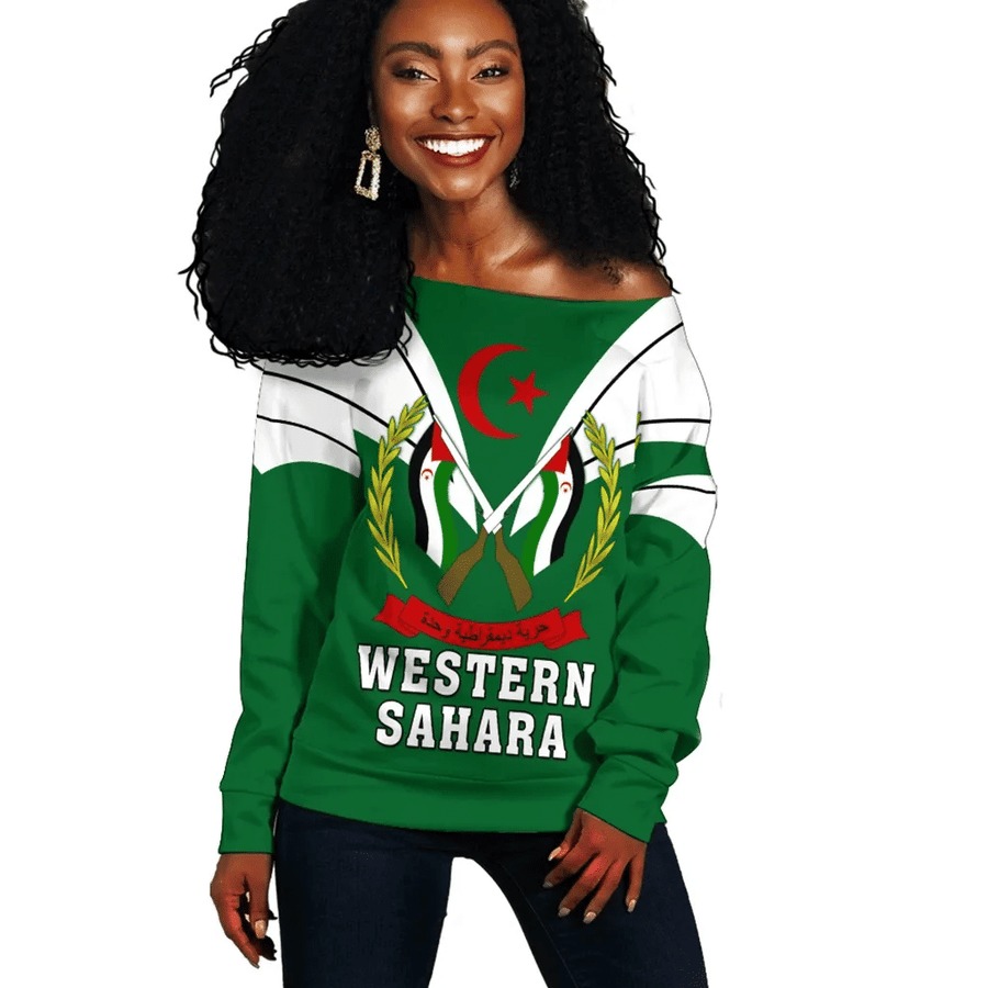 Western Sahara Women Off Shoulder Tusk Style, African Women | Inspire ...