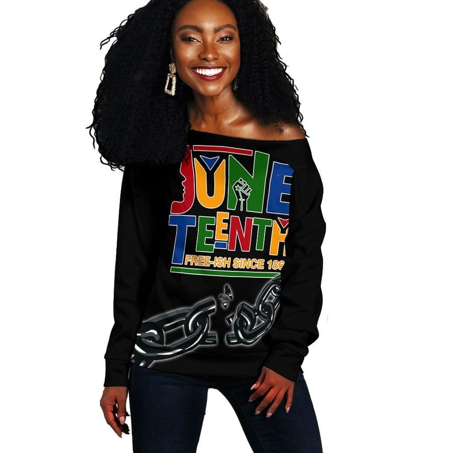 Juneteenth Day 1865 Alphabet Off Shoulder, African Women Off | Inspire ...