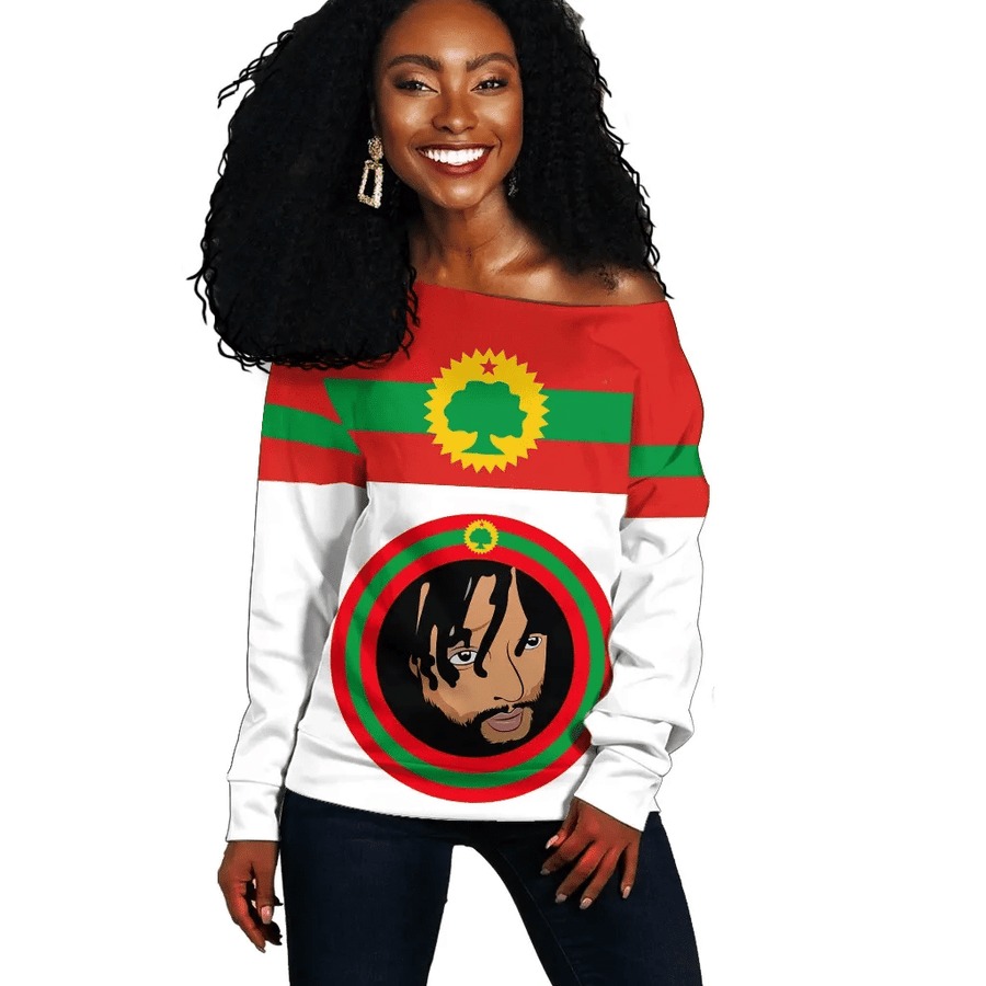 Oromo Jaal Marroo Dirribaa Women's Off Shoulder, African Wom | Inspire ...