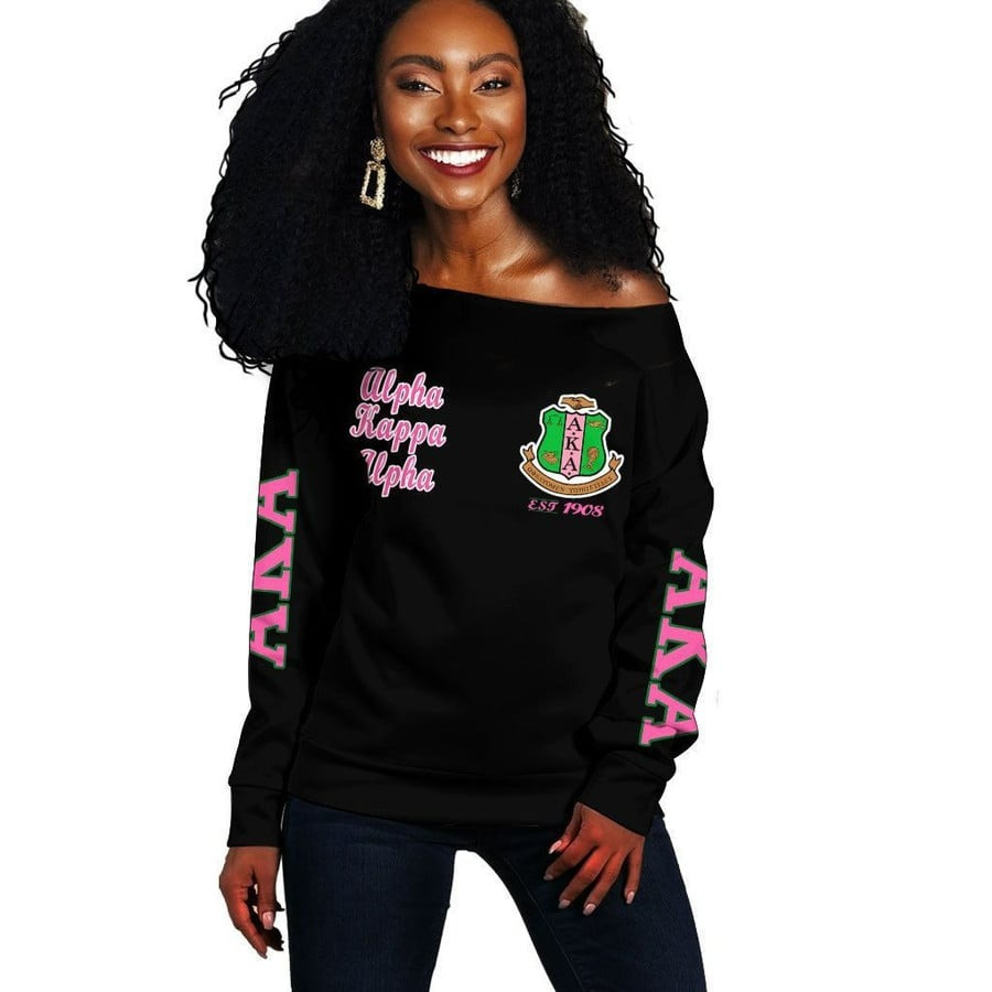 Ivy League AKA Sorority Est 1908 Women Off Shoulder 01, Afri - Inspire ...