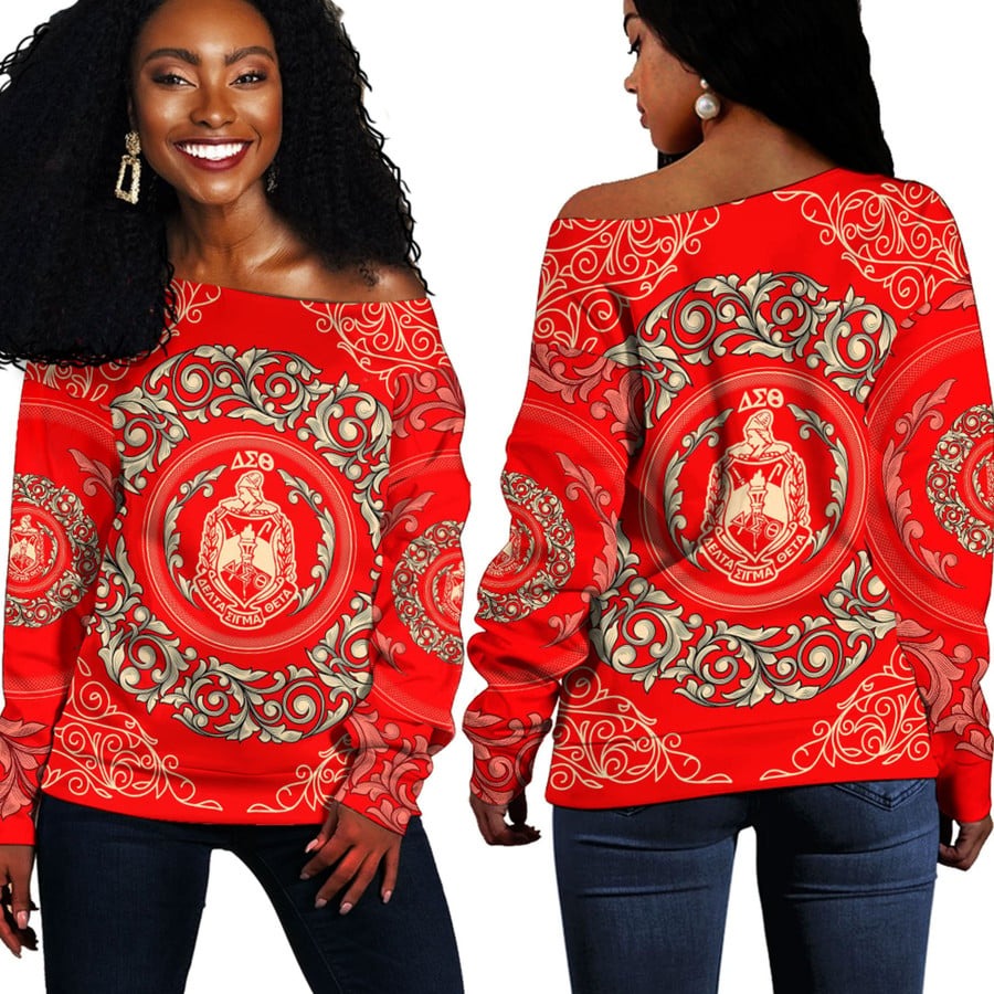 Delta Sigma Theta Sorority Off Shoulder Sweaters 01, African - Inspire ...
