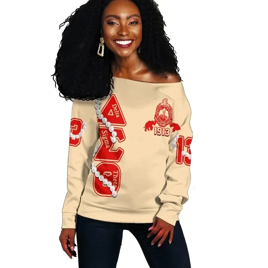 Delta Sigma Theta Pearl Cream Offshoulder 04, African Women | Inspire ...