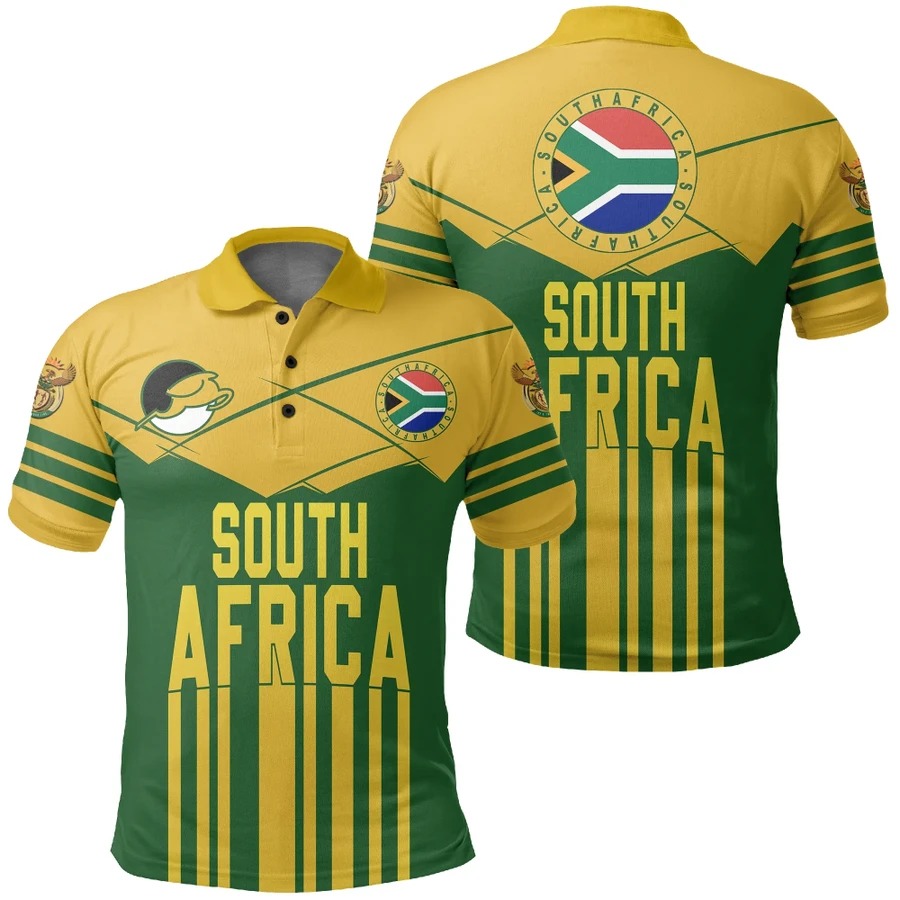 Sport South Africa Springbok Polo Shirt, African Polo Shirt - Inspire ...