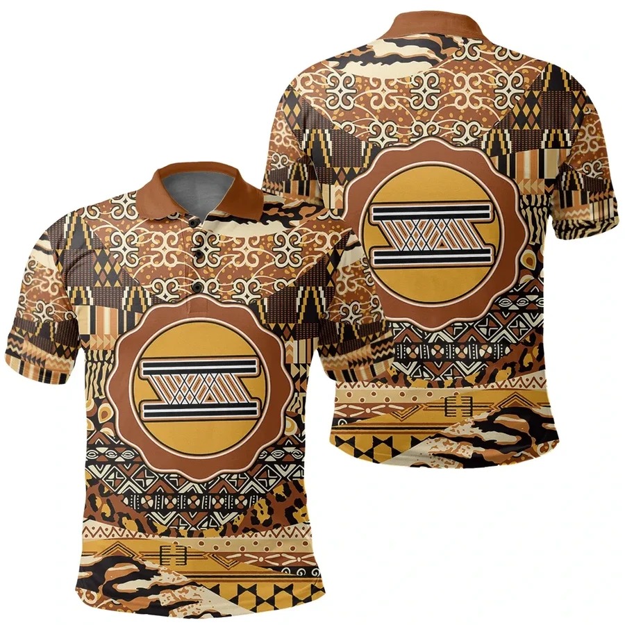 Owo Foro Adobe Polo Shirt Leo Style, African Polo Shirt For - Inspire ...