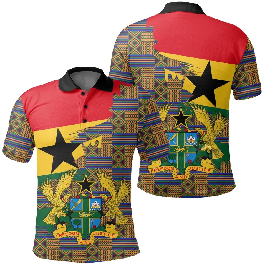 Kente Delicate Seamless Polo Shirt - Gash Style, African Pol - Inspire ...