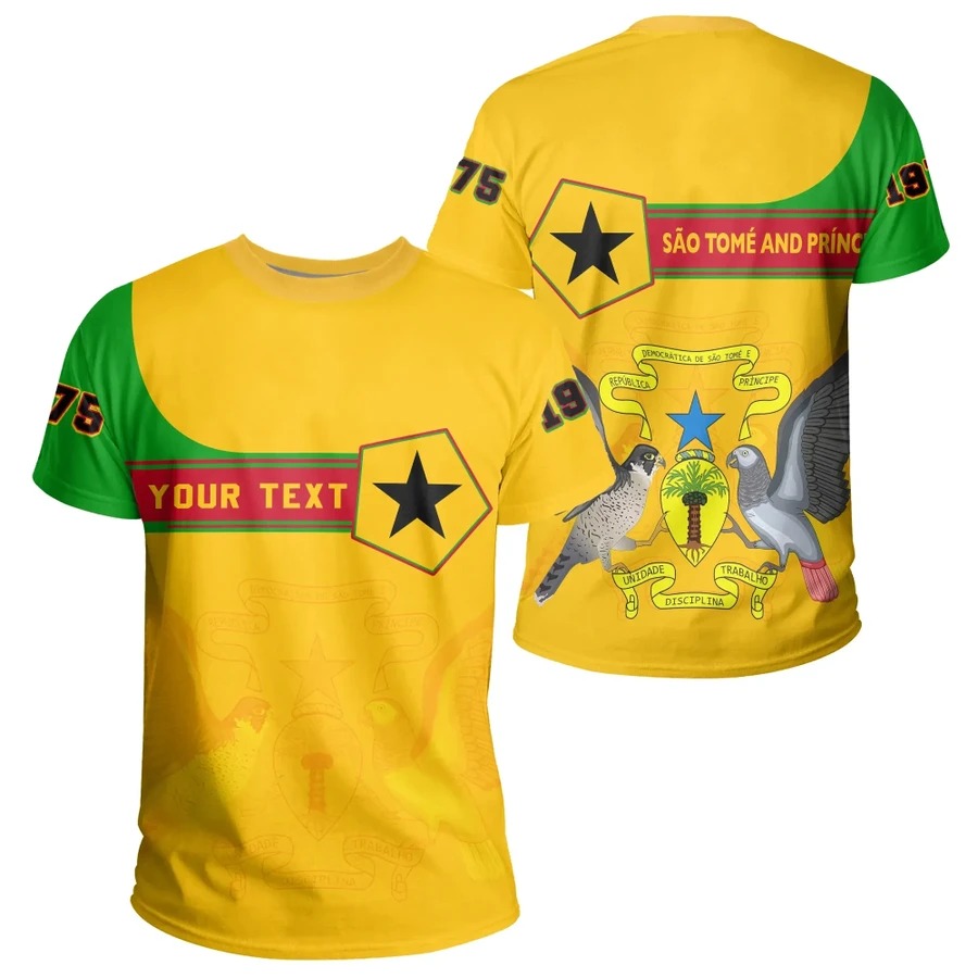 Custom Sao Tome and Principe Tee Pentagon Style, African T-s | Inspire ...