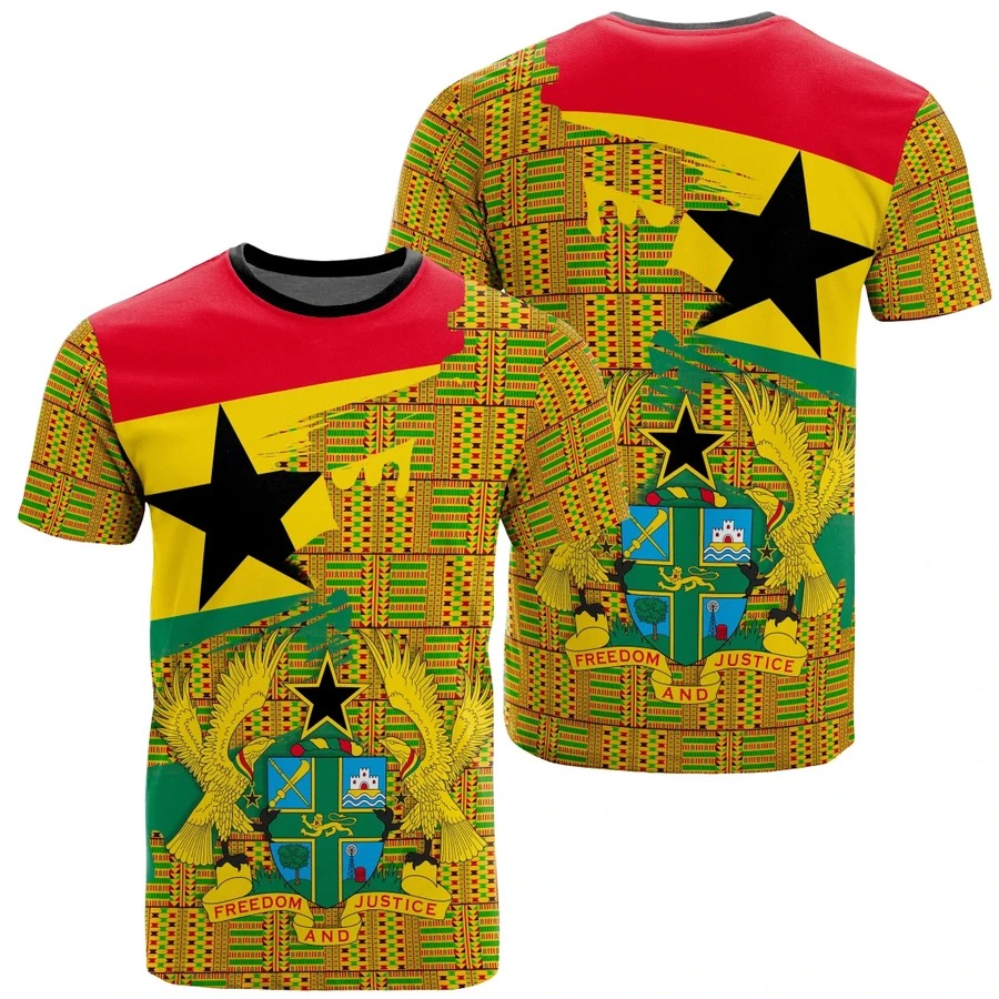 Kente Root Color Tee - Gash Style 02, African T-shirt For Me | Inspire ...
