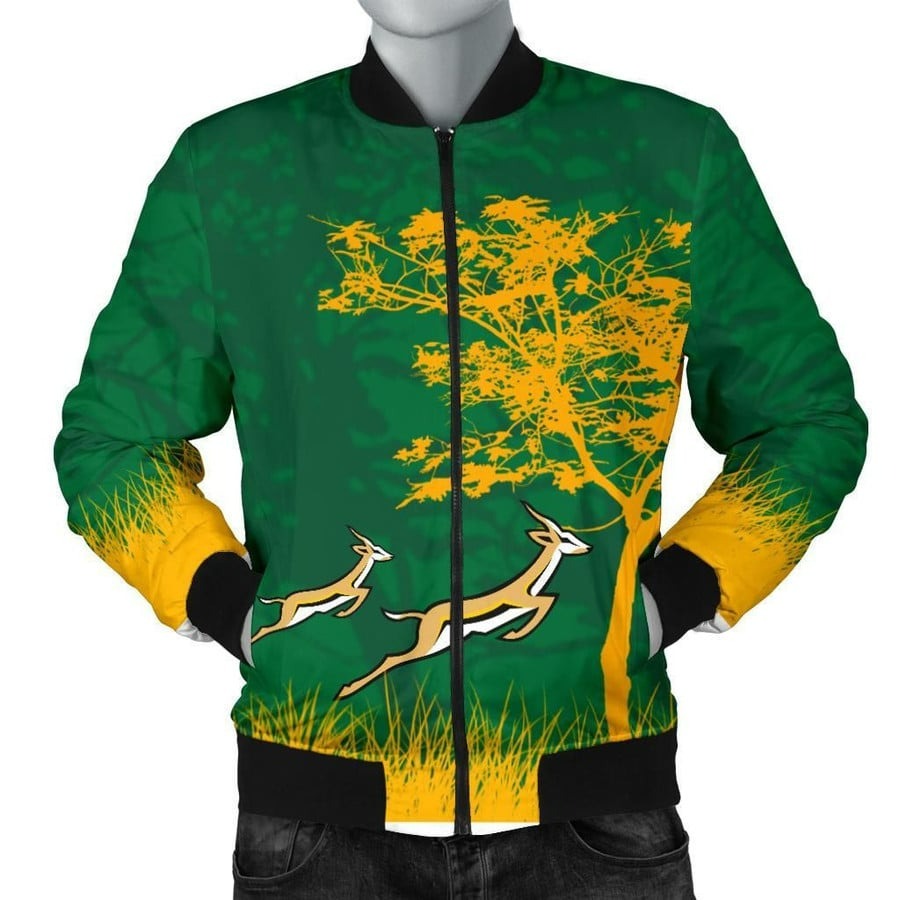 South Africa Springboks Men's Bomber, African Bomber Jacket | Inspire ...