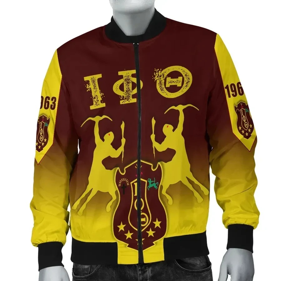Personalised Iota Phi Theta with Centaur Bomber Jacket, Afri | Inspire ...