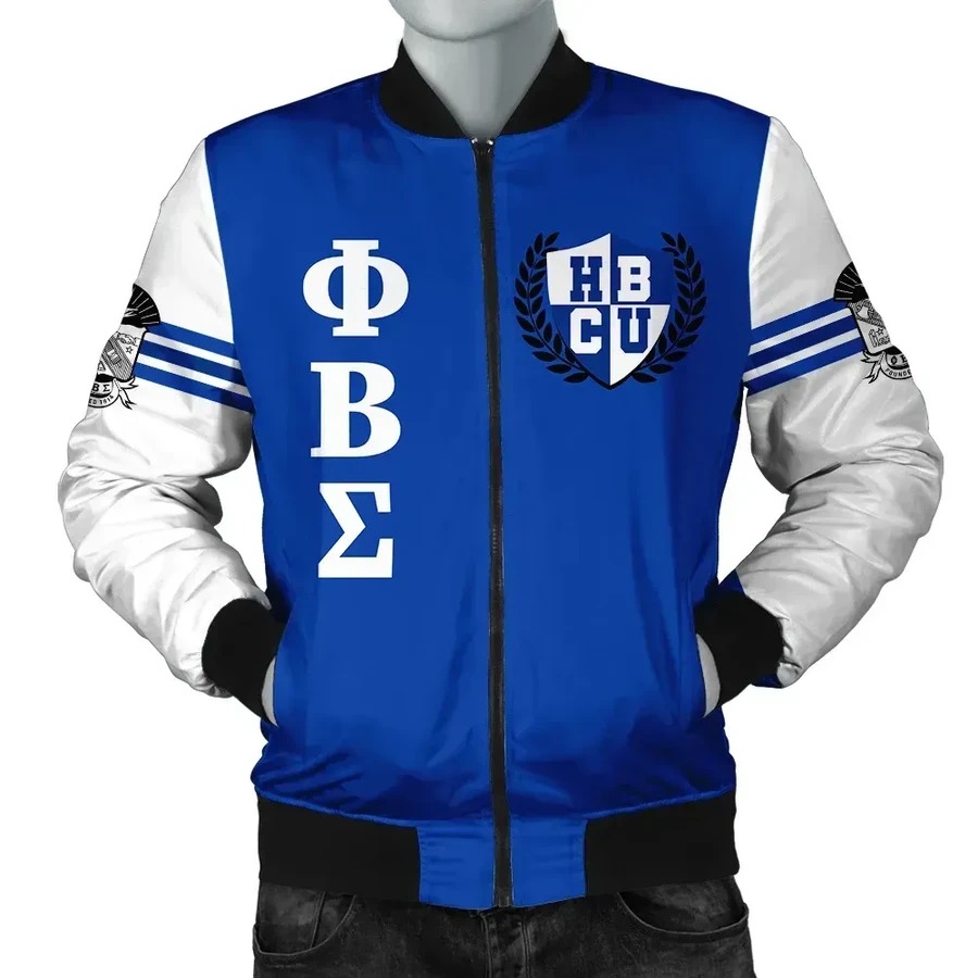Phi Beta Sigma HBCU Graduation Bomber Jacket, African Bomber | Inspire ...