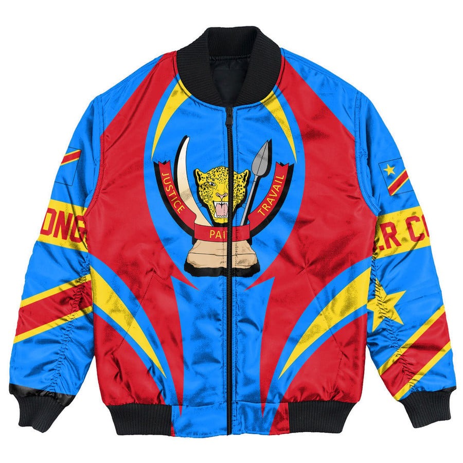 Democratic Republic Of The Congo Action Falg Bomber Jacket, | Inspire ...