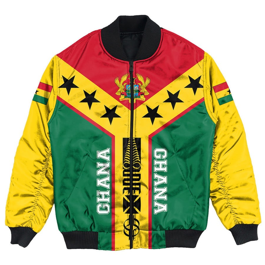 Ghana Rising Symbol Adinkra Tattoo Bomber Jackets, African B | Inspire ...