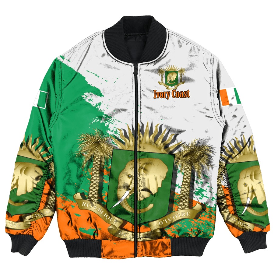 Ivory Coast White Version Special Bomber Jacket, African Bom | Inspire ...
