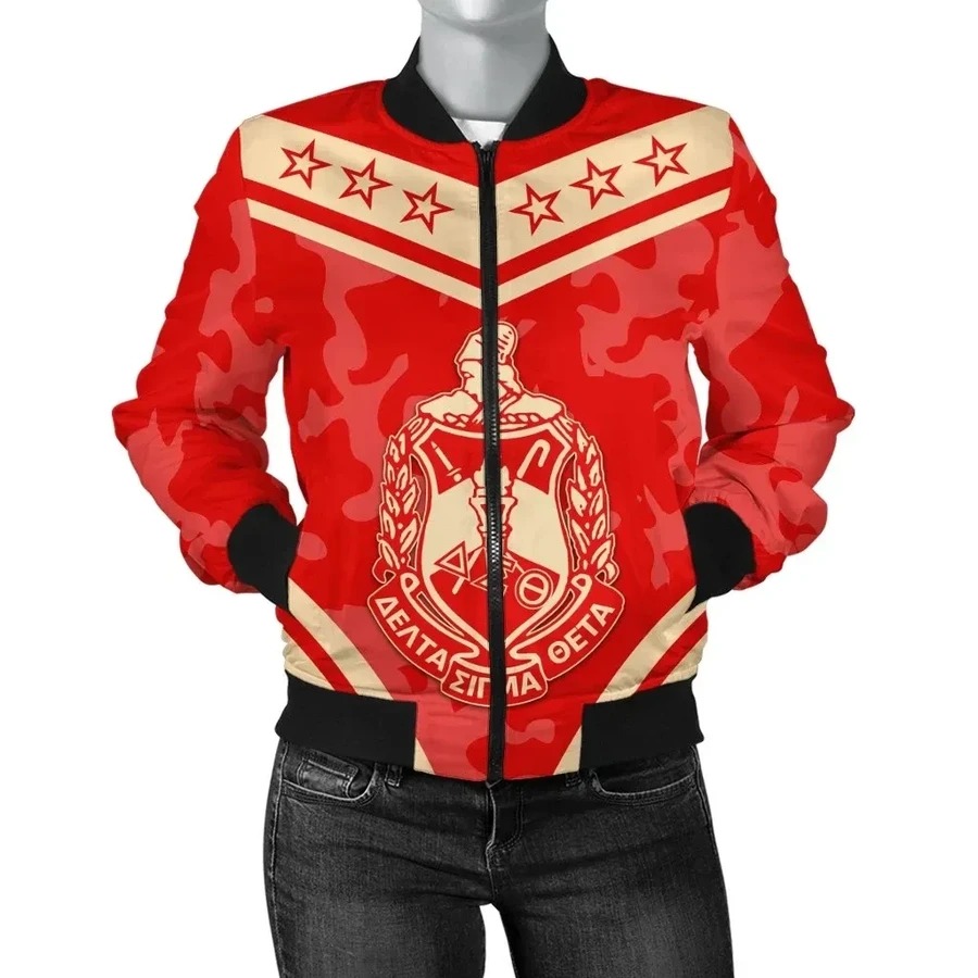 Delta Sigma Theta Camouflage Bomber Jacket, African Bomber J | Inspire ...