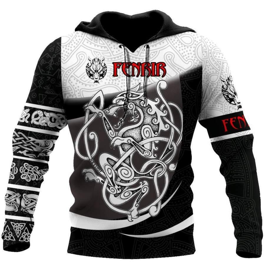 Fenrir II Viking Tattoo 3D Hoodie, Viking Hoodie For Men Wom | Inspire ...