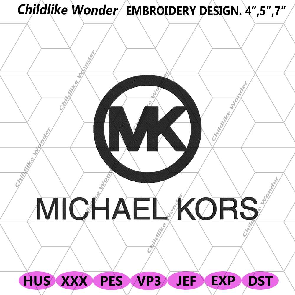 Michael Kors Circle Logo Embroidery Design Download | Inspire Uplift