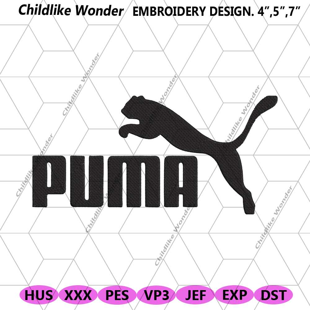 Puma Leopard Logo Embroidery Design Download | Inspire Uplift