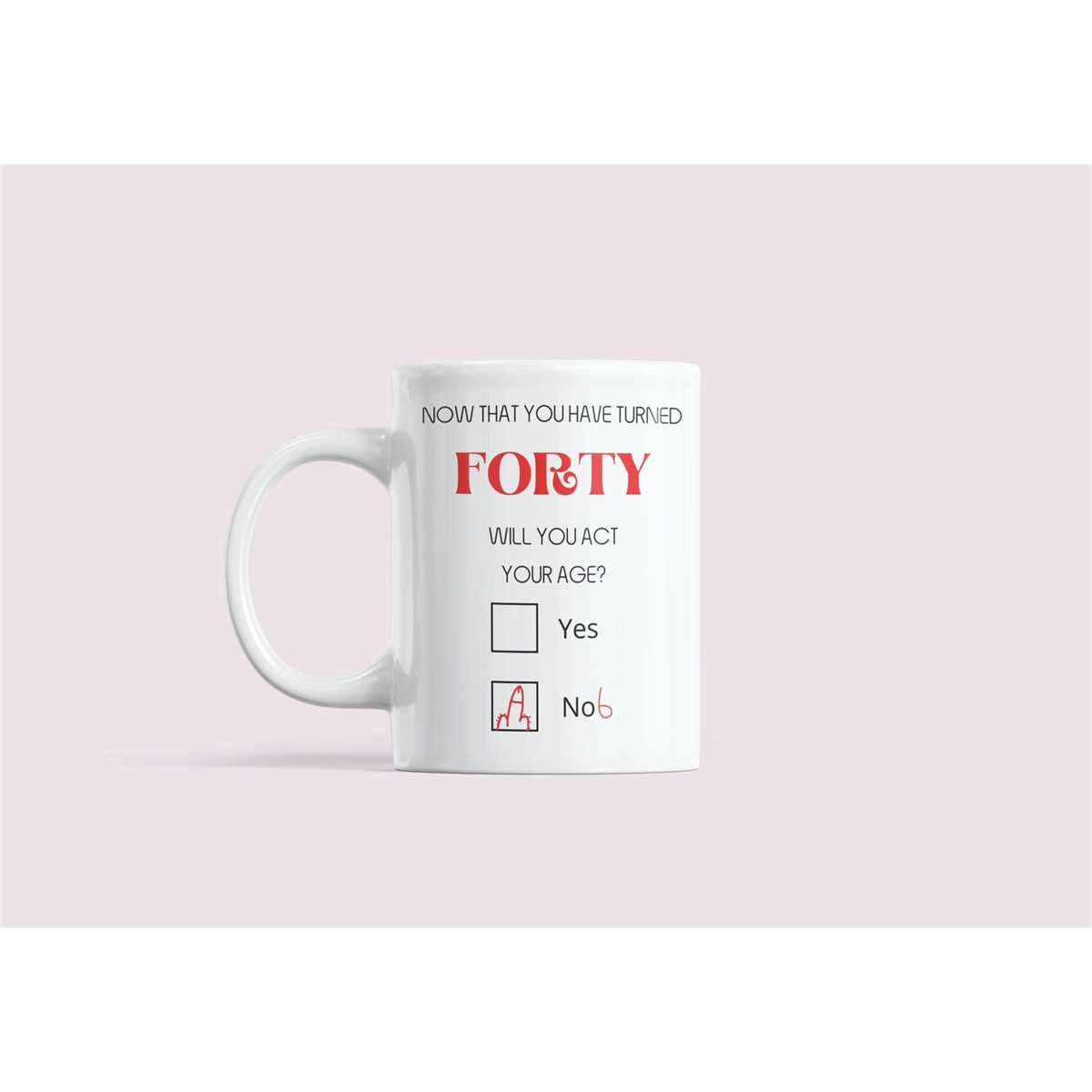 Funny Birthday Mug & Coaster. Will You Act Your Age Funny Bi | Inspire ...