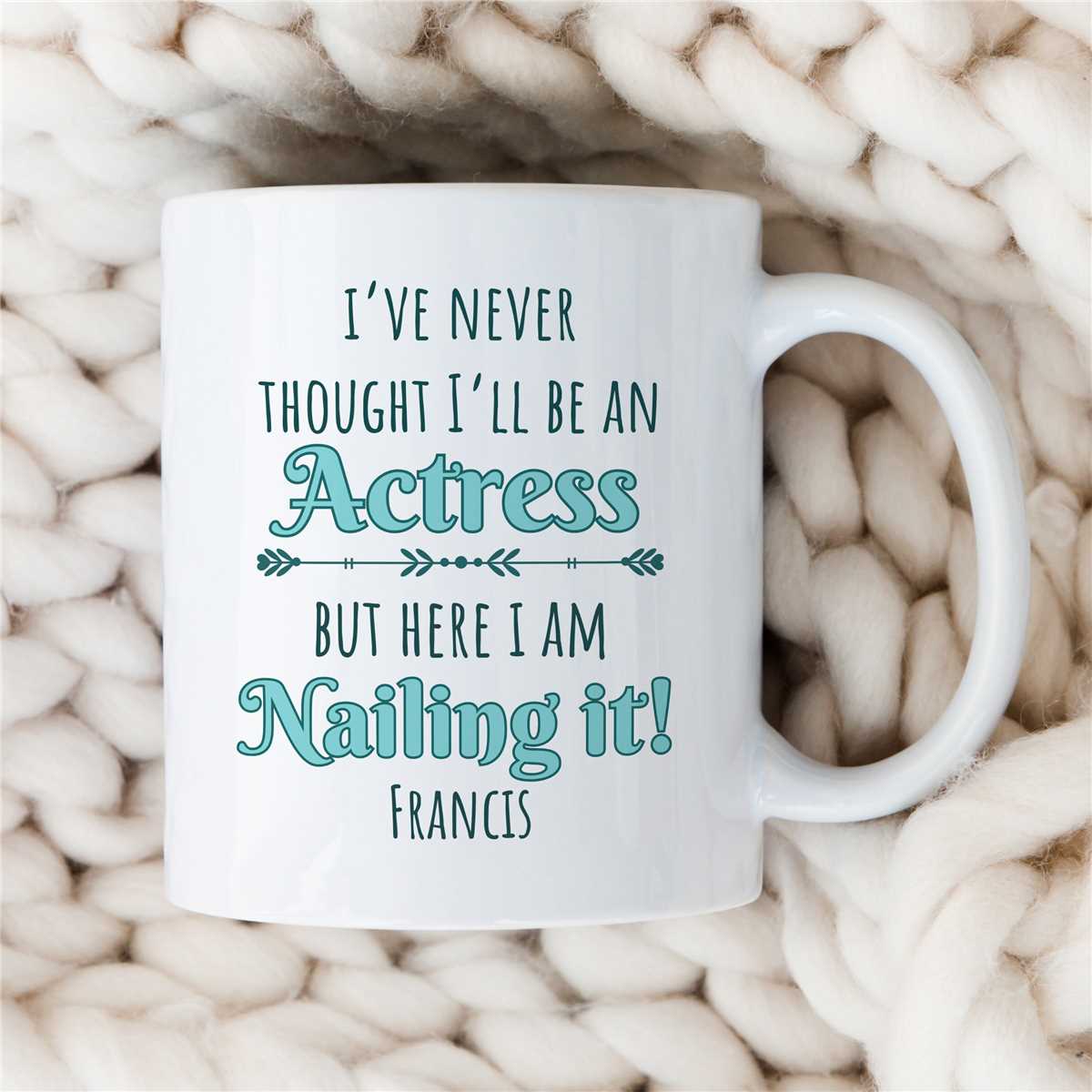 Personalized Actress Mug, Graduation, Custom Gift for Female | Inspire ...