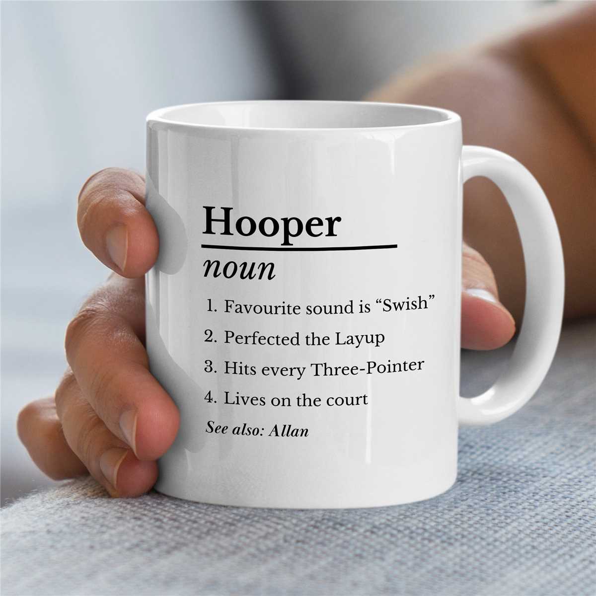 Personalized Hooper Definition Mug, Custom Sports Gift, Unqi | Inspire ...