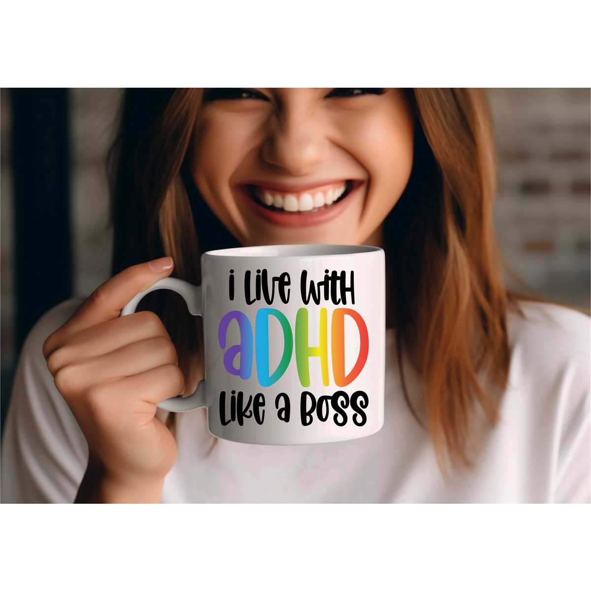 Neurodivergent Mug, ADHD like a boss Coffee Cup, Empowering | Inspire ...
