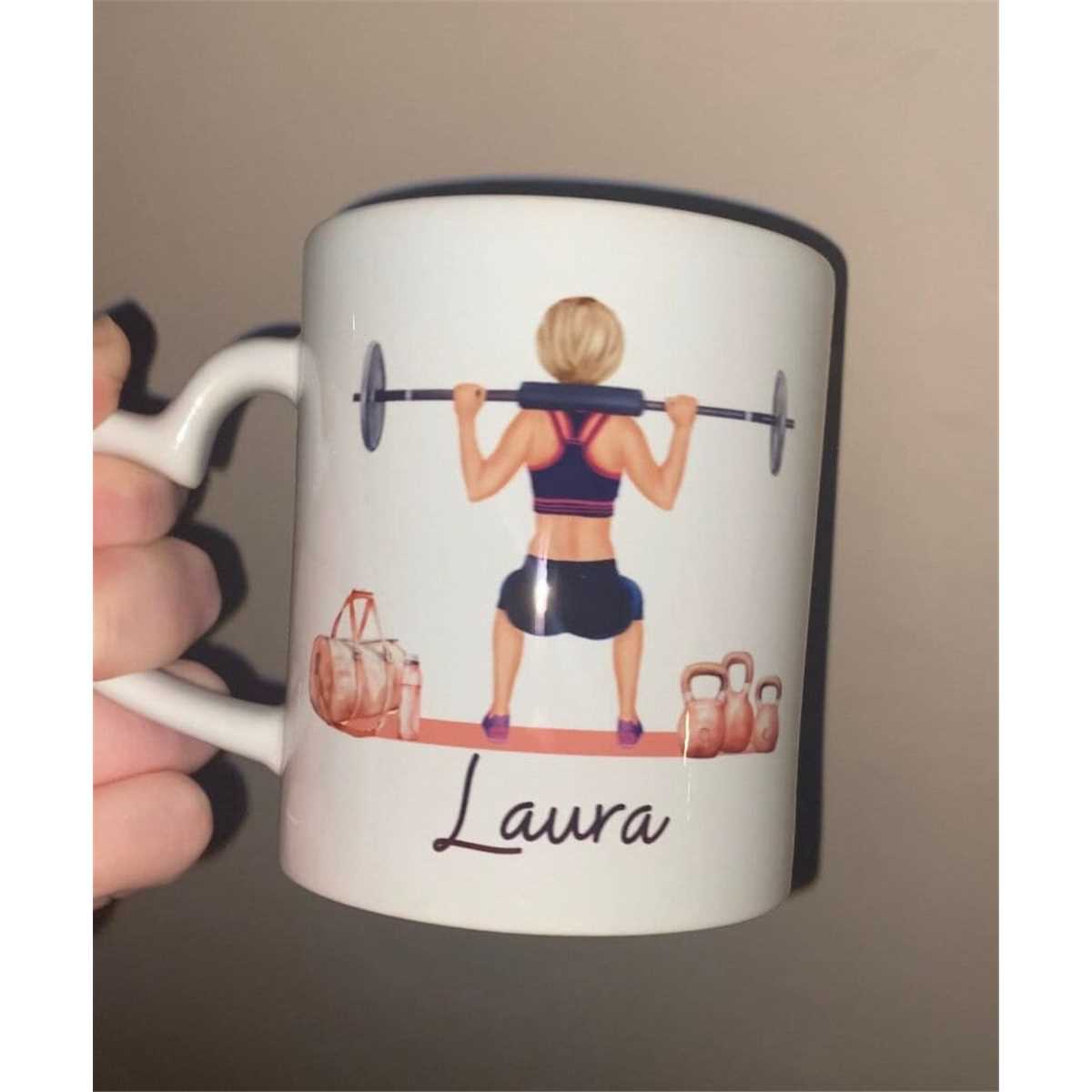 Personalised Gym Girl Mug - When In Doubt Squat It Out - Gym | Inspire ...